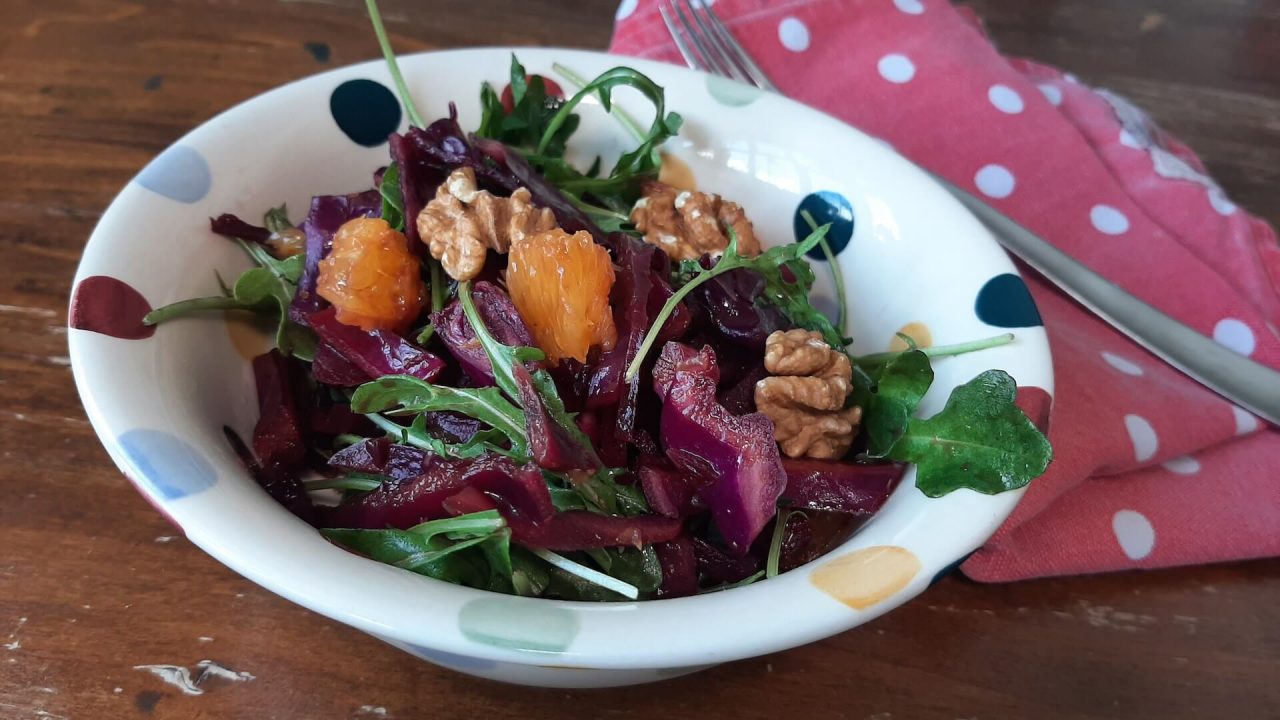 Red Cabbage, Orange and Walnut Salad | Wholehearted Vegan